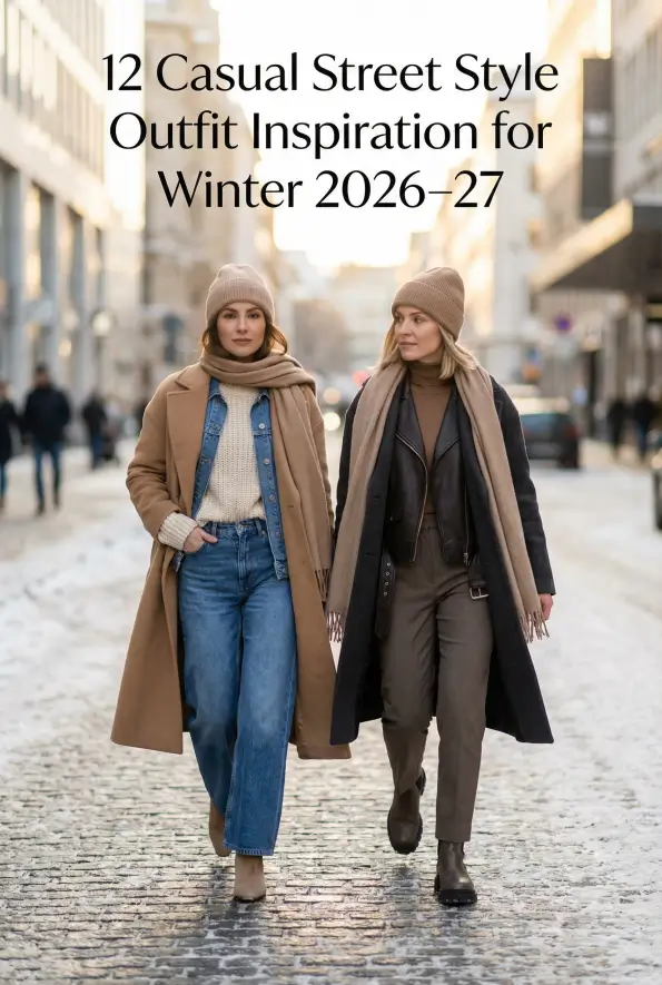 12 Casual Street Style Outfit Inspiration For Winter 2026-27 - Plum Styles
